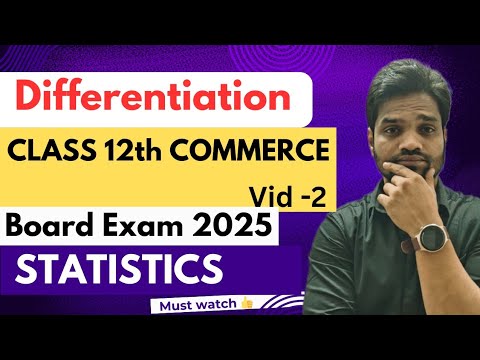 Differentiation chap-5 || Std 12 Statistics || part-2 || GSEB || Abhishek sir commerce - YouTube