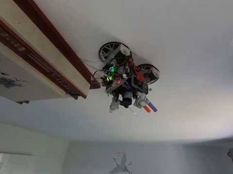 Robot hangs from the ceiling - YouTube