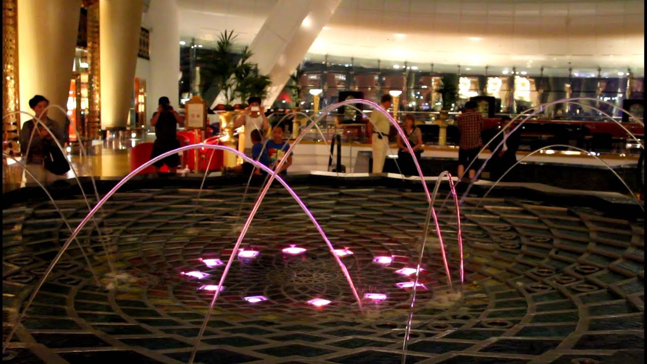 Burj Al Arab Lobby Fountain - YouTube