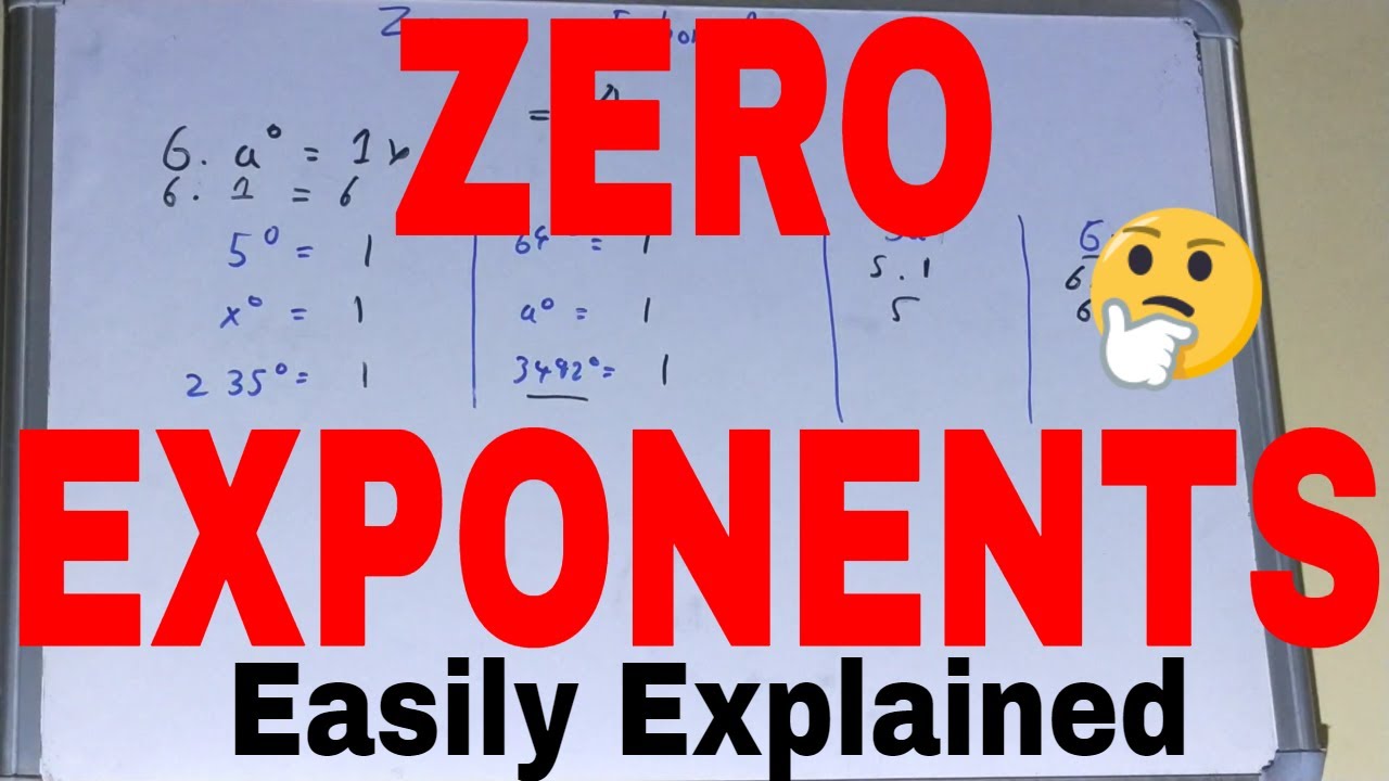 Zero exponents|Zero exponents examples|What are zero exponents|Zero ...