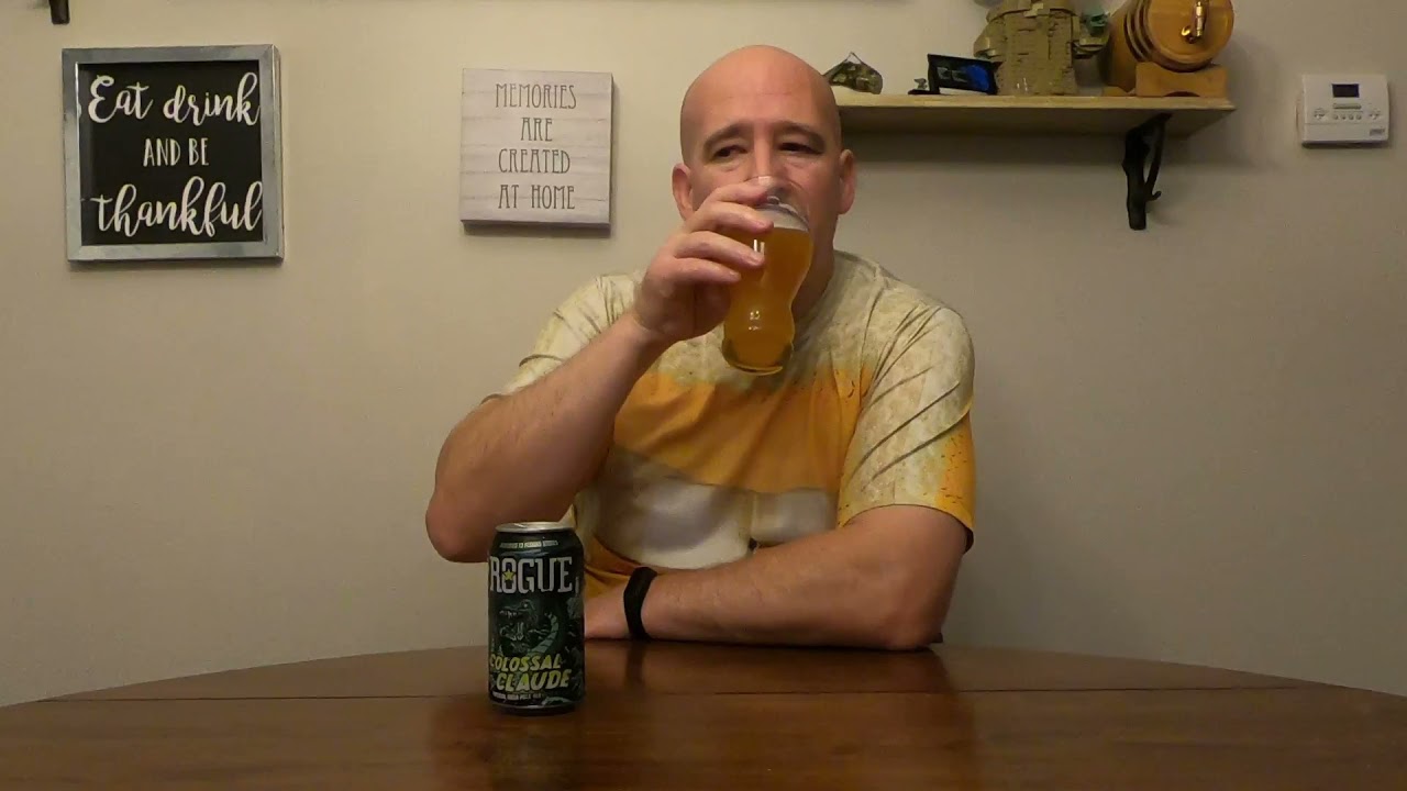 Rogue Colossal Claude imperial IPA beer review - YouTube