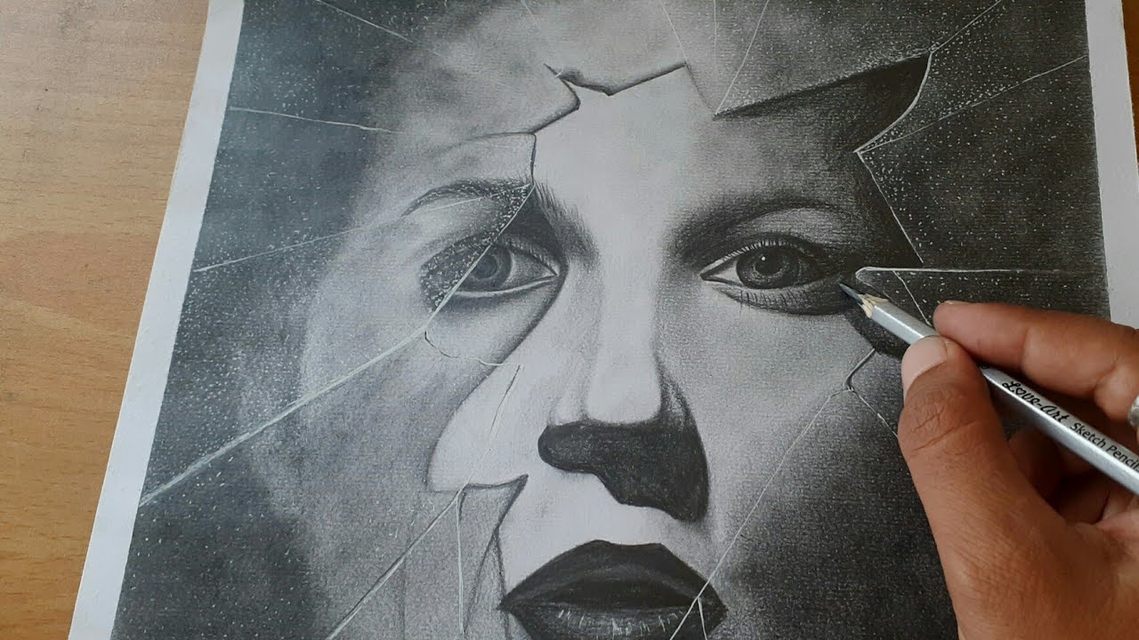 Broken Angel | Graphite Pencil Drawing - YouTube