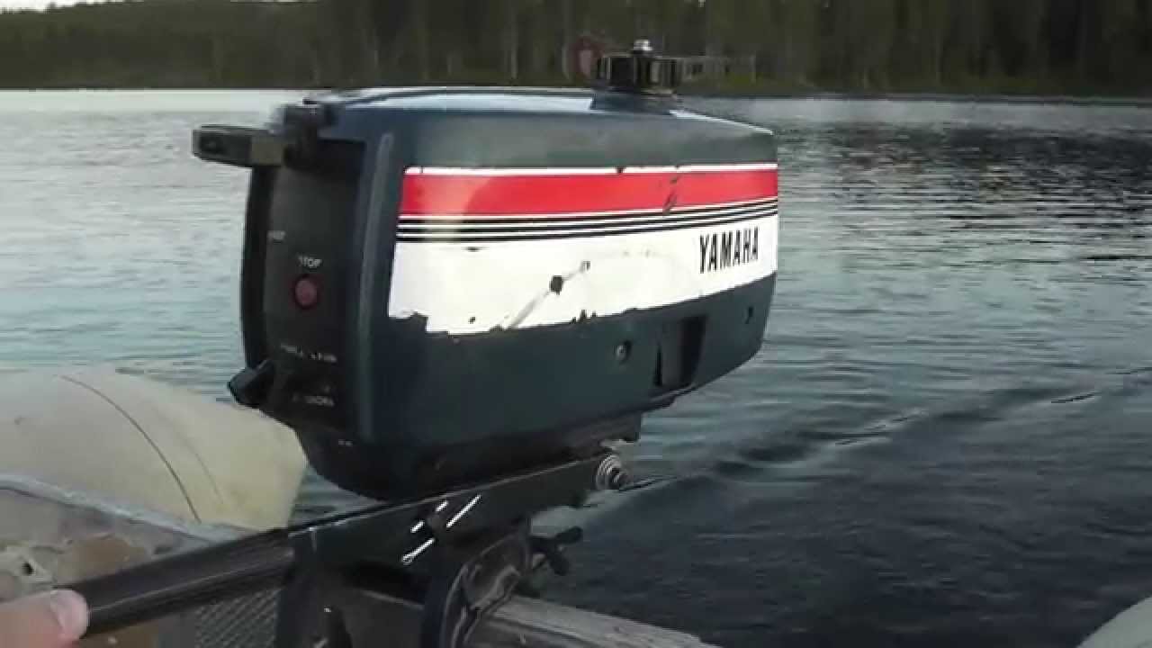 Yamaha 2hp outboard at Wide Open Throttle - YouTube