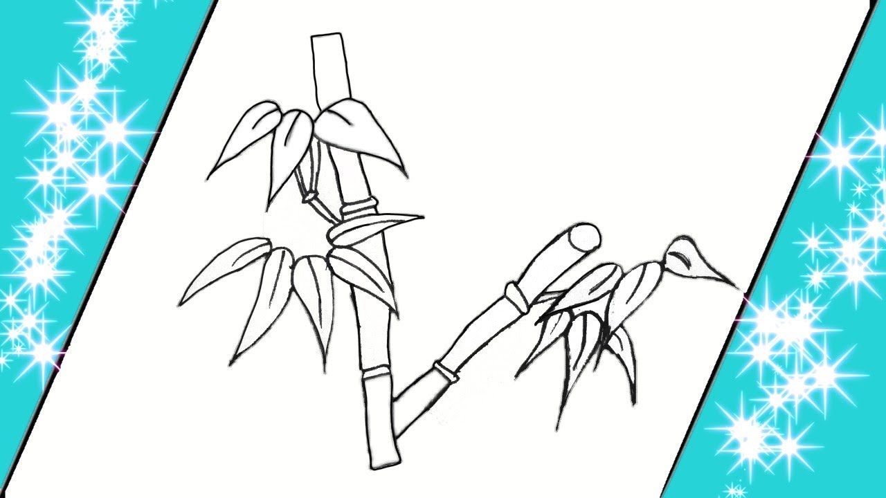 How I draw Bamboo Step By Step - YouTube