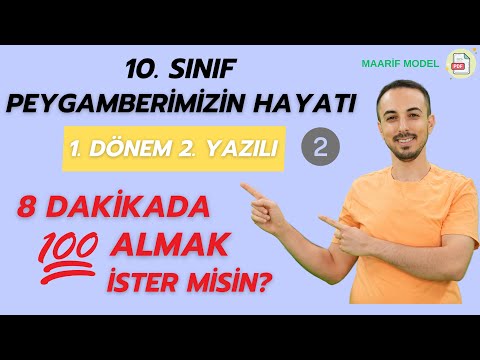 10. Sınıf Peygamberimizin Hayatı 1. Dönem 2. Yazılı (2)