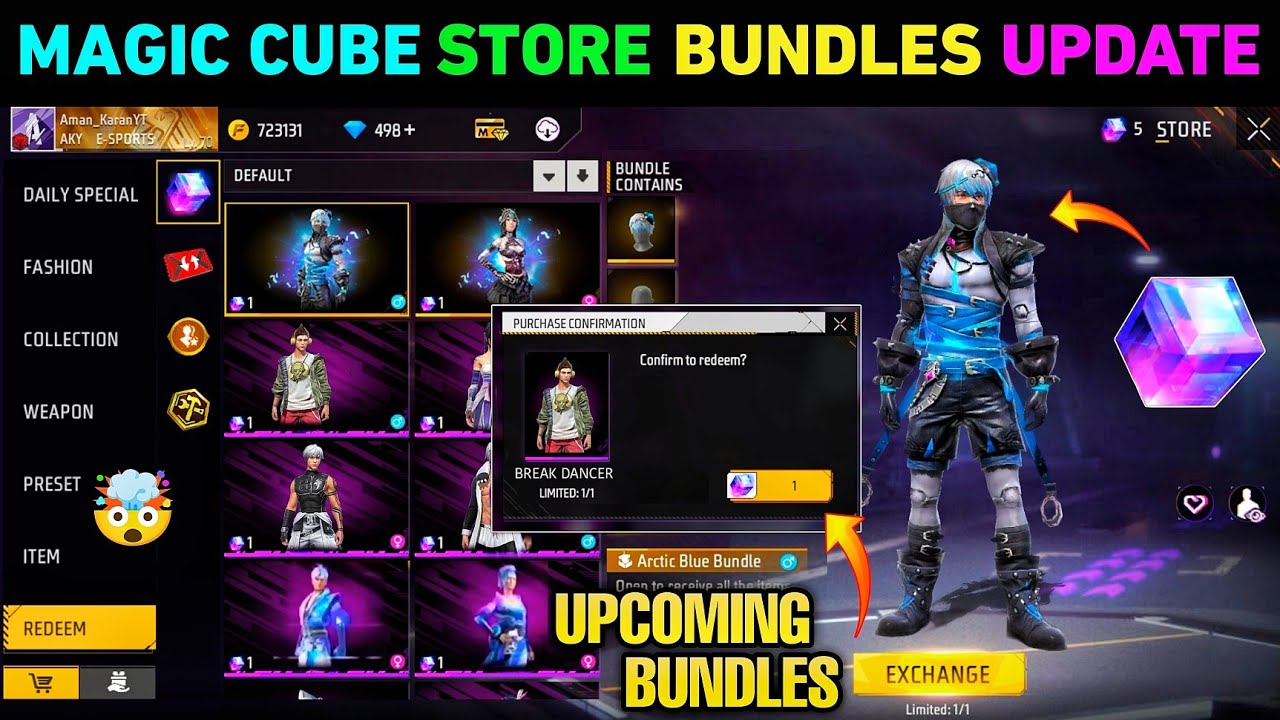 NEW MAGIC CUBE BUNDLE ? FREE FIRE MAGIC CUBE STORE UPDATE | NEW MAGIC ...