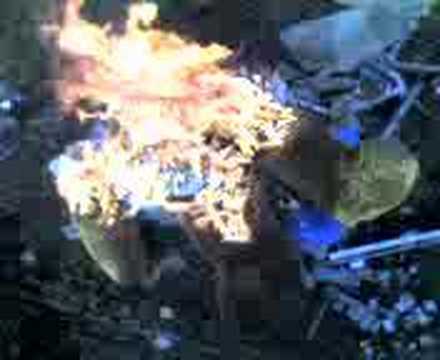 teddy bear on fire - YouTube