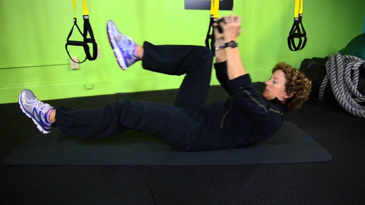 Single Leg Crunch Dumbbell Pullover - YouTube