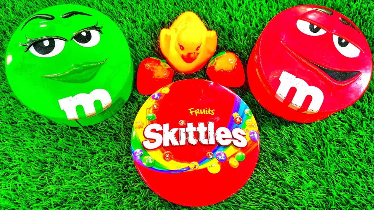 Satisfying video | Unpacking 3 M&M'S and skittles boxes with yummy rainbow candy ASMR - YouTube