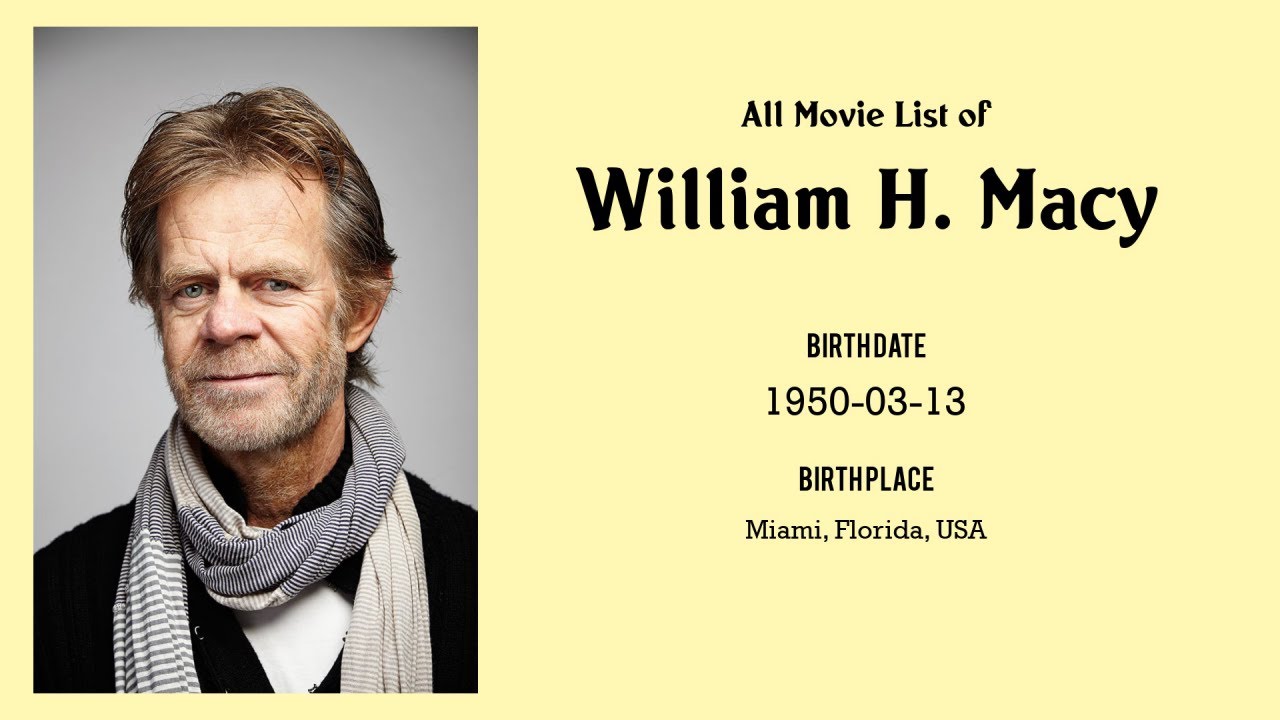 William H. Macy Movies list William H. Macy| Filmography of William H. Macy - YouTube