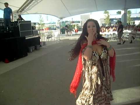 city folk festival 2010  lady kashmir  belly dancing gypsy latin dancer