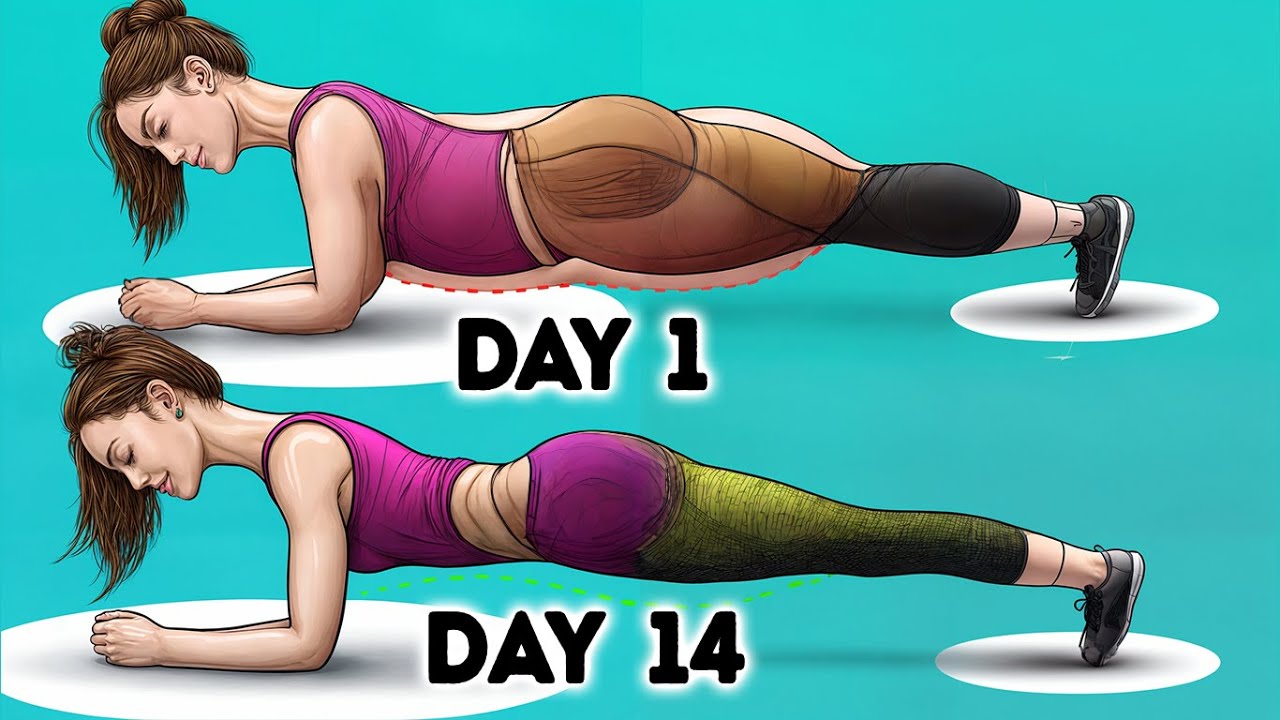 2 WEEKS PLANK CHALLENGE ... - YouTube