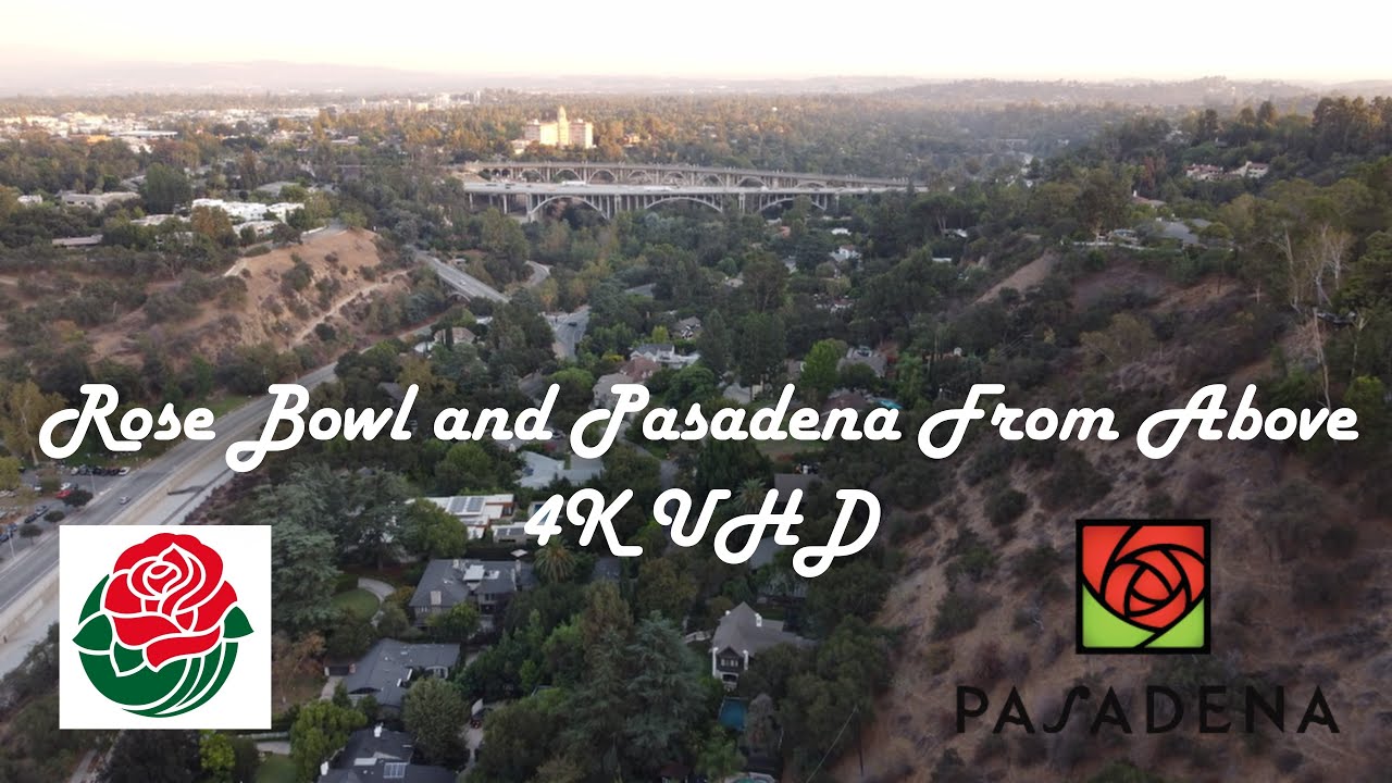 Rose Bowl and Pasadena From Above 4K UHD - YouTube