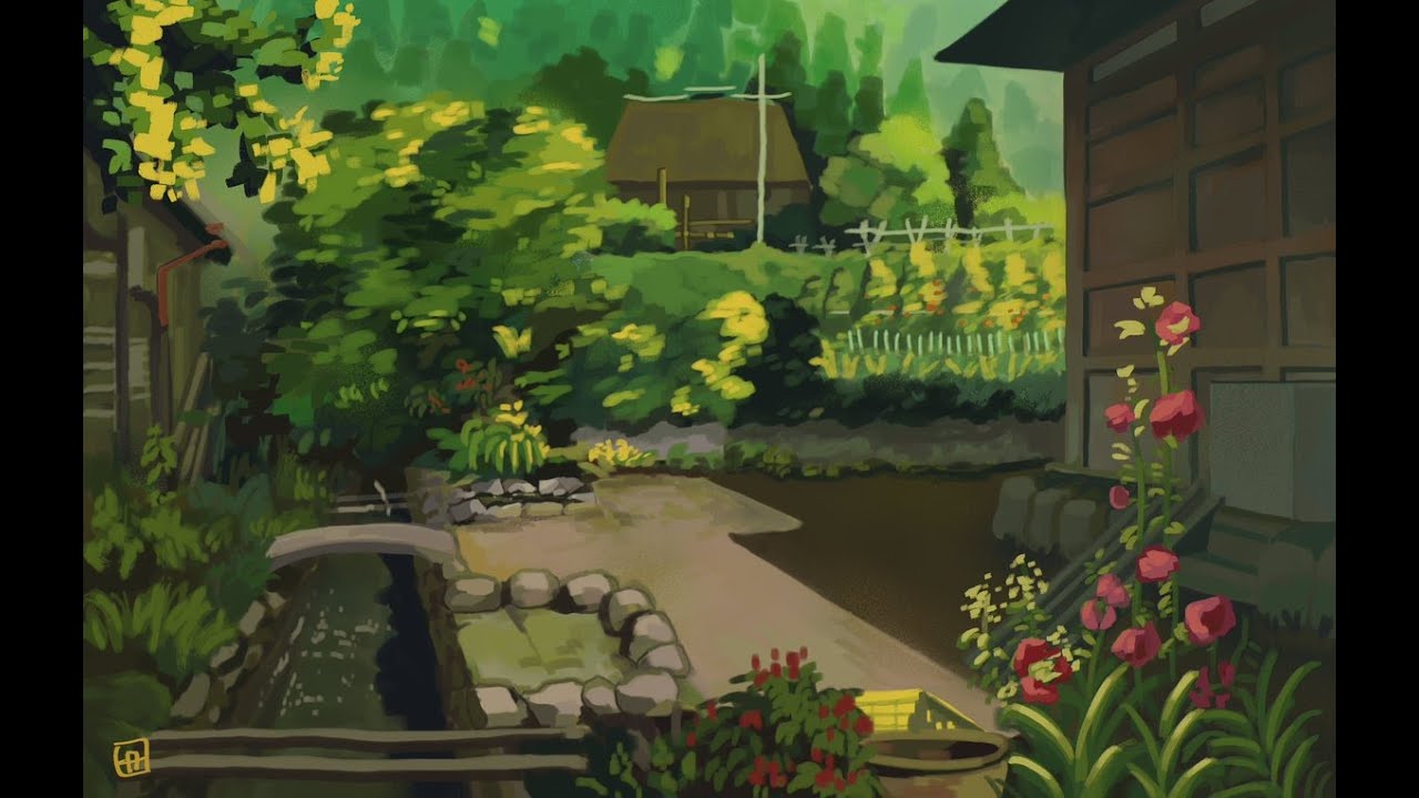 Only Yesterday Background Study - YouTube