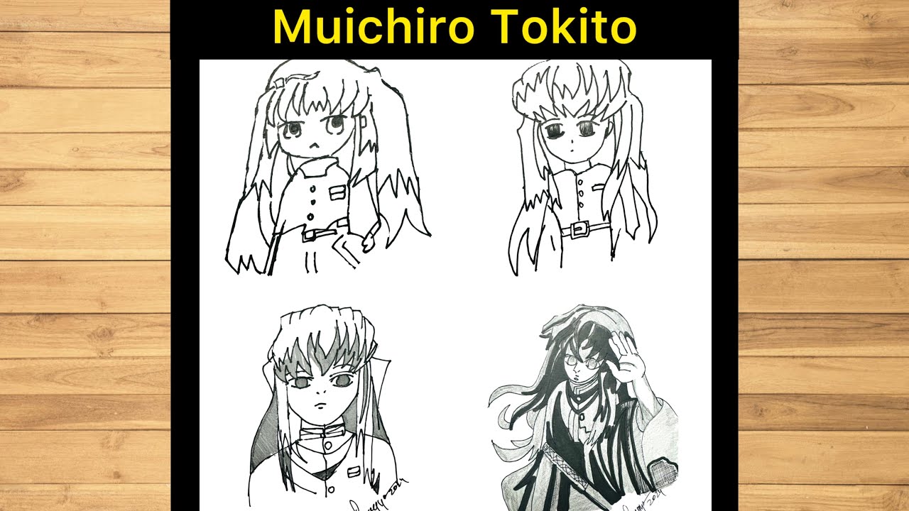 how to draw muichiro tokito | demon slayer drawing | cómo dibujar a ...