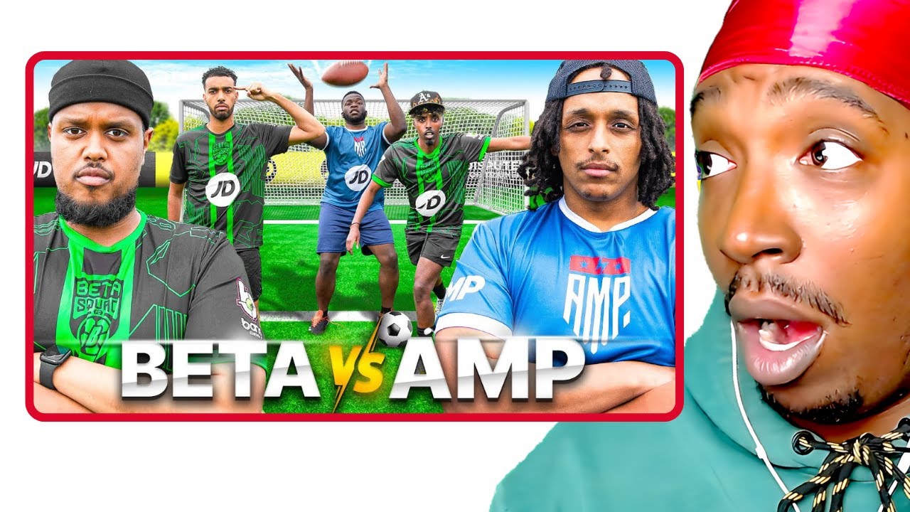 BETA SQUAD VS AMP FOOTBALL CHALLENGES (REACTION) - YouTube