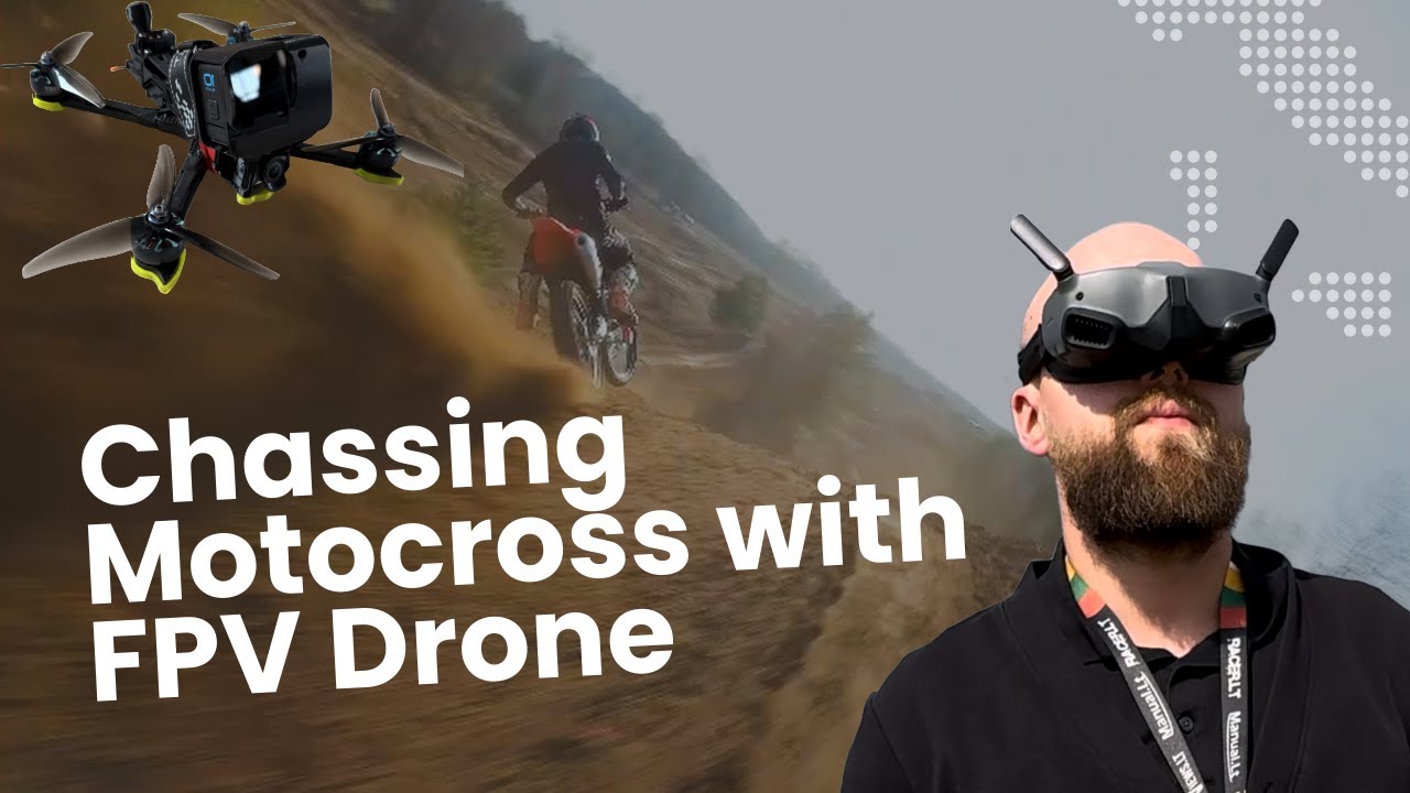 Chasing Motocross Bikes with 5inch FPV Drone with Mounted GoPro Hero 10 ...