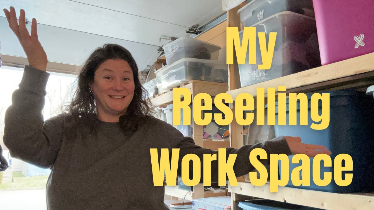 A Realistic Look at My Reselling Work Space and Inventory System. - YouTube