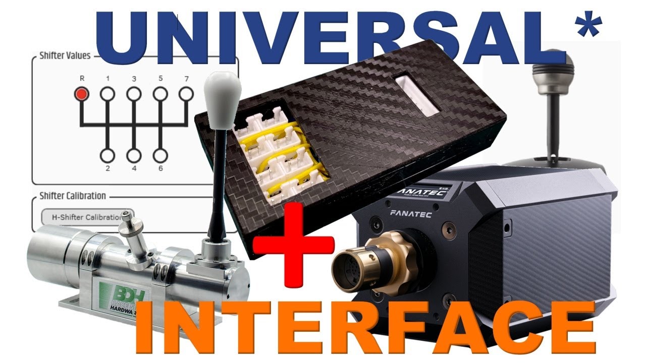 Universal* H-Pattern Shifter Interface for Fanatec Wheelbase - YouTube