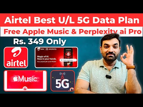 Airtel Unlimited 5G Data With Rs. 349 Plan #telecomnews #airtel #airtel5g #airtel_offer 