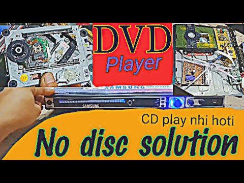 dvd player no disc solution. DVD player clean lens and replace. - YouTube