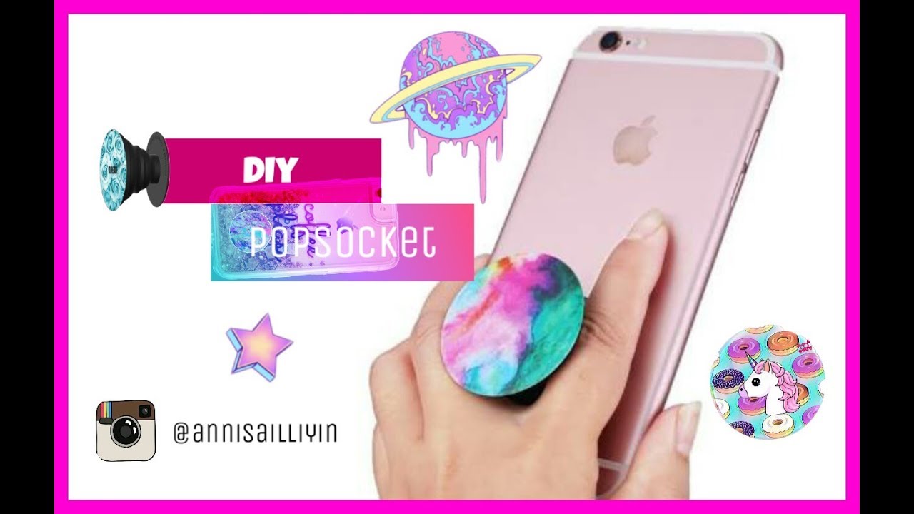 Diy Popsocket ! Dua bahan aja!!gampang - YouTube