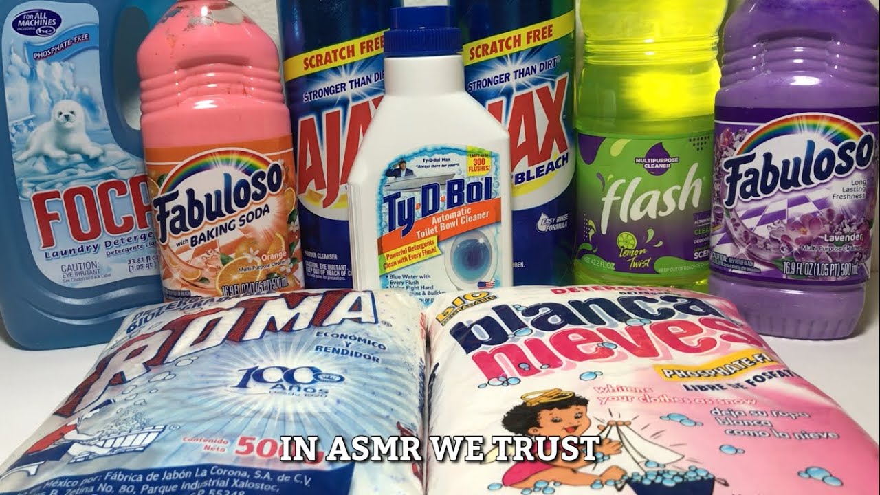 Mexican Roma Powder, Blanca Nieves, Foca Detergent, Ajax, Ty-D-Bol ...