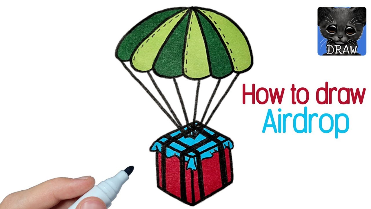 How to Draw Airdrop easy | Pubg Drawing | Step by Step - YouTube