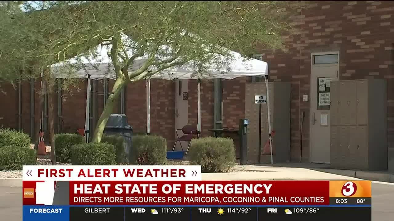 2 new cooling centers open near Arizona Capitol - YouTube