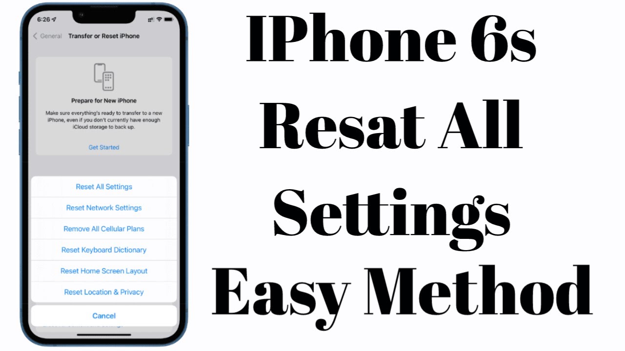 iphone 6s reset all settings #settings_bd #iphone #6s #reset #all # ...