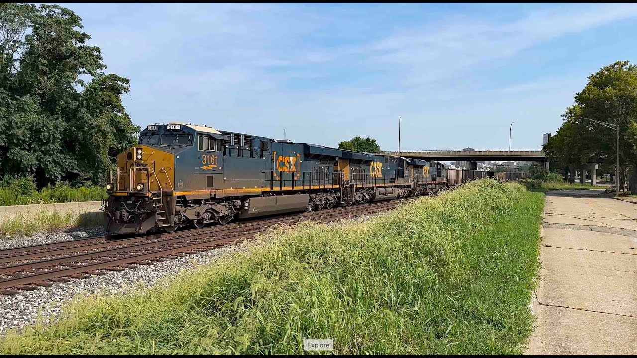 Westbound empty coal train. - YouTube