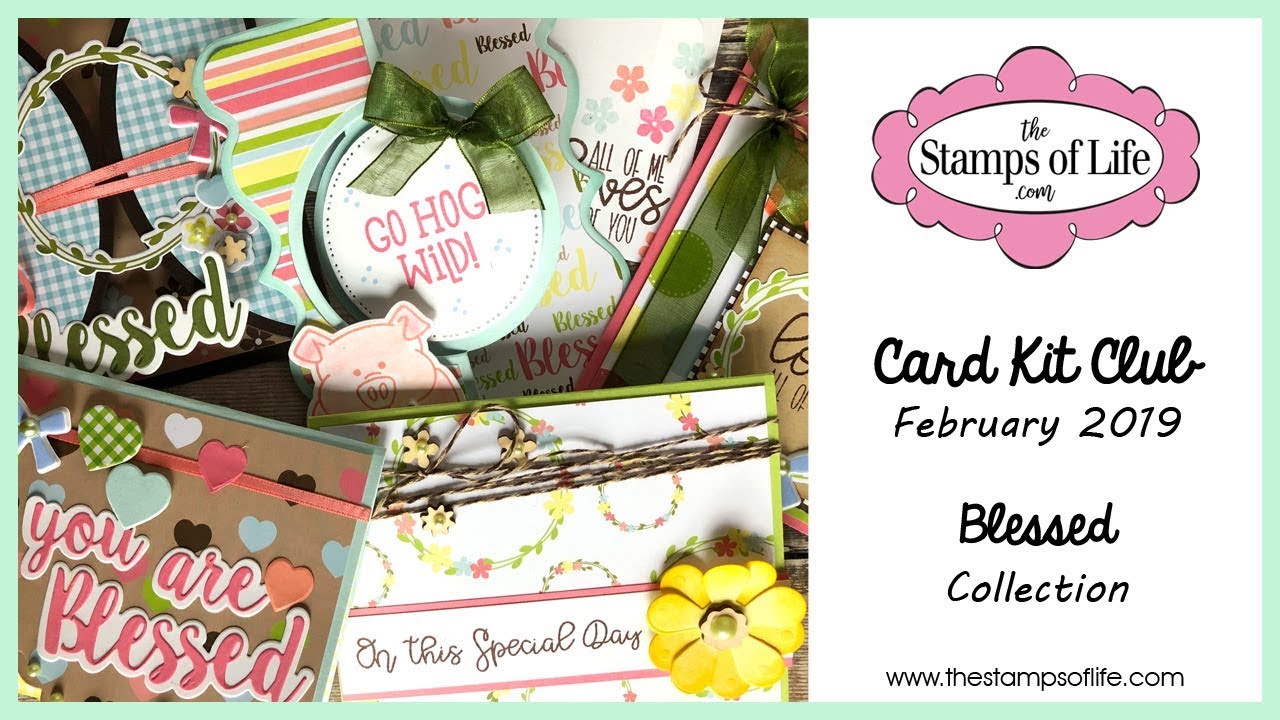 The Stamps of Life Monthly Card Kit February 2019 - YouTube