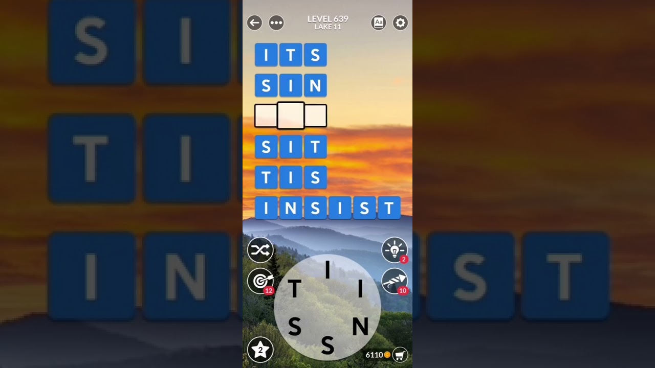 Wordscapes Uncrossed "LAKE" levels 637 to 640 - YouTube