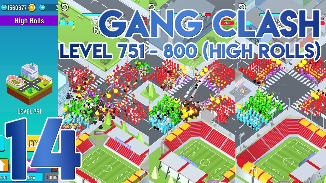 Gang Clash Level 751 to 800 in High Rolls - Gameplay Walkthrough Part ...