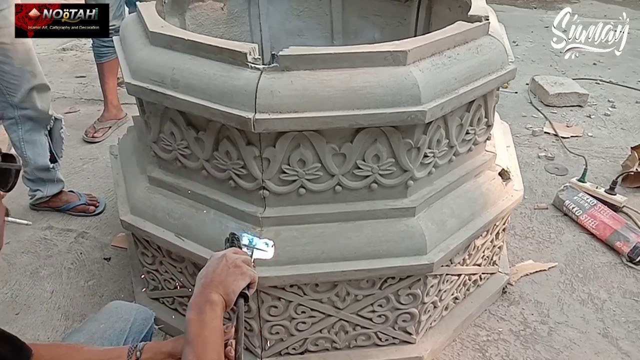 GRC cetak custom; GRC Kaki Kolom Relif - YouTube