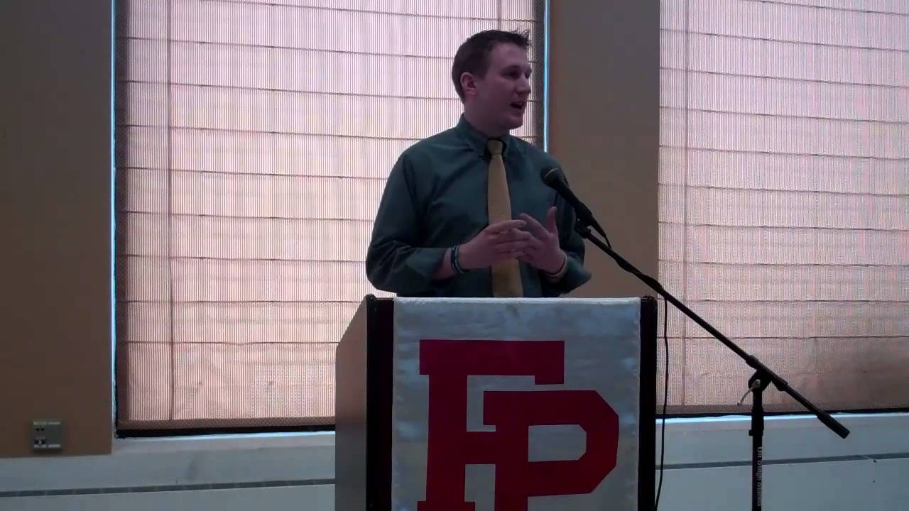 Fairfield Prep Math Teacher Tim Dee speaks at Senior SendOff 2014 - YouTube