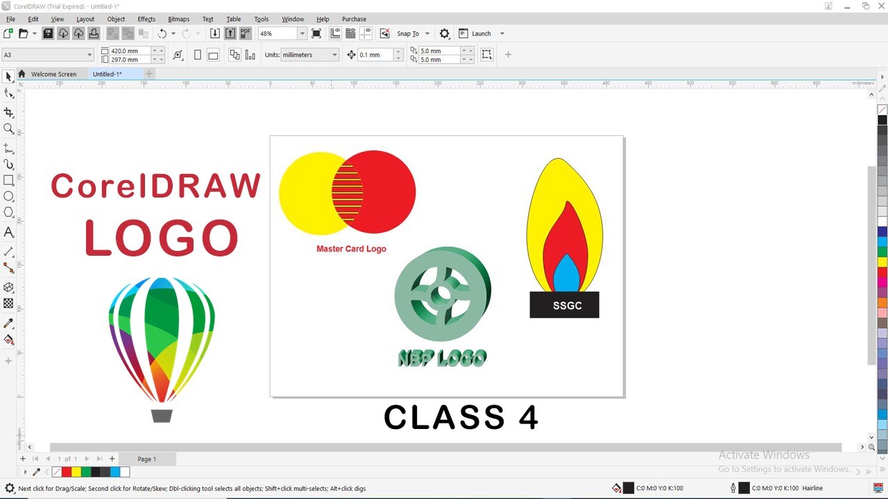 CorelDRAW logoes - Learn CorelDRAW Complete Course |Coreldraw Class 5 ...