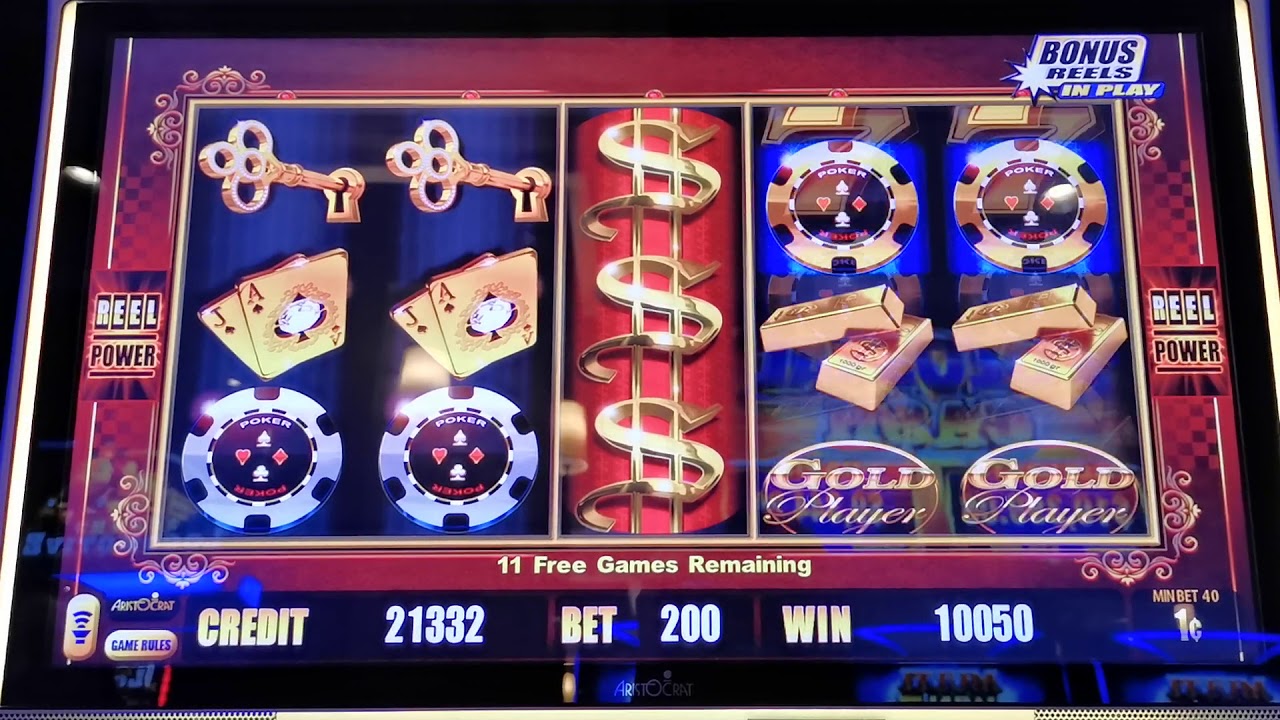 Pure Gold slot free games feature pays $192 on 15 free games - YouTube