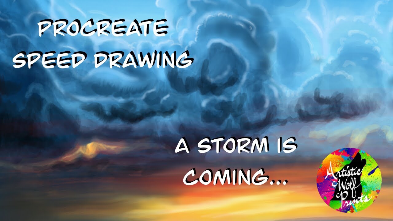 Storm Speed Drawing | Procreate - YouTube
