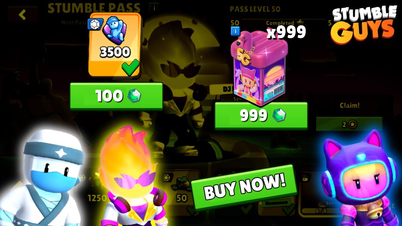 OPENING NEW STUMBLE PASS IN STUMBLE GUYS - YouTube