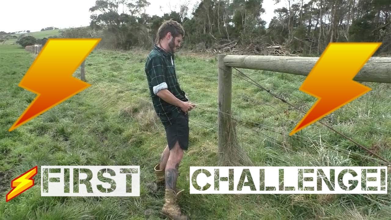 Caleb vs the farm ~ Peeing on the fence.. - YouTube