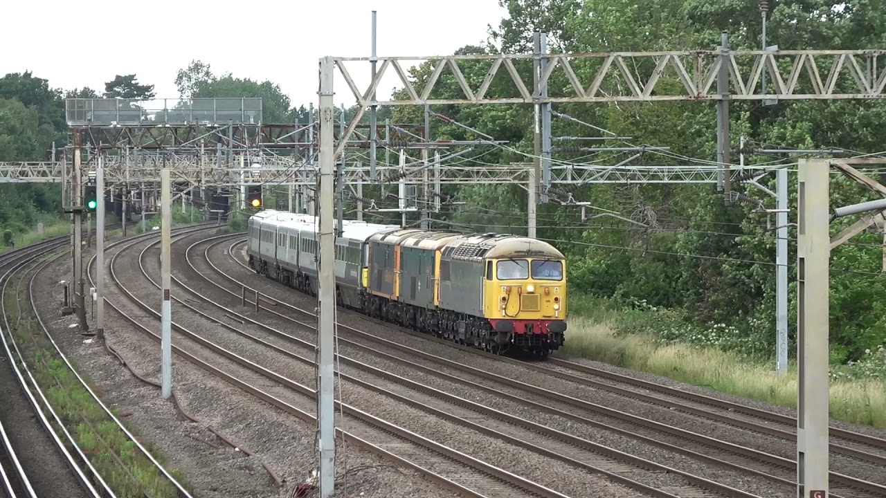 Railfreight 56081, GBRf 73201 and 73141 hauling South Western Railway ...