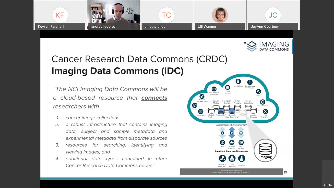 Imaging Data Commons intro at the NCI Imaging Informatics webinar - Nov 16, 2020 - YouTube