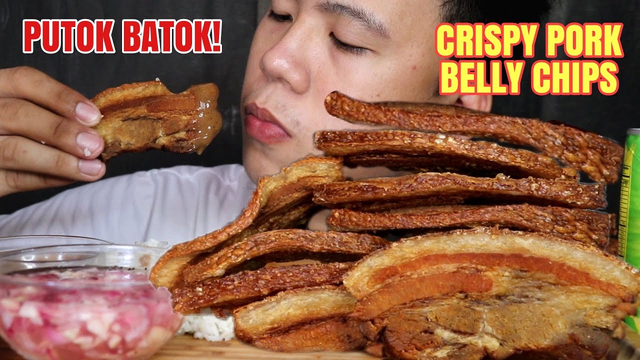 CRISPY PORK BELLY CHIPS MUKBANG | Pork Belly | Pinoy Mukbang | Mukbang ...