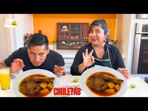 Como Hacer CHULETAS DE RES  en salsa roja deliciosas 😋