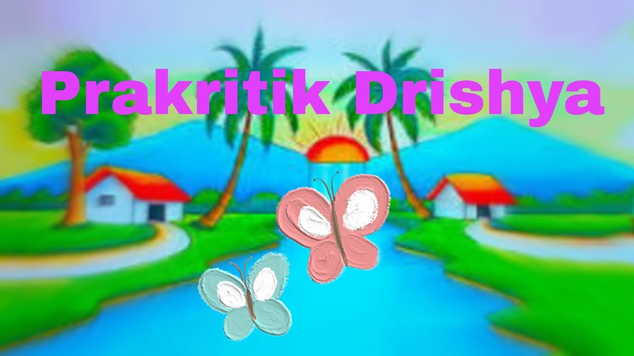 prakritik Drishya 🫰🏼///#artwork #drawing - YouTube