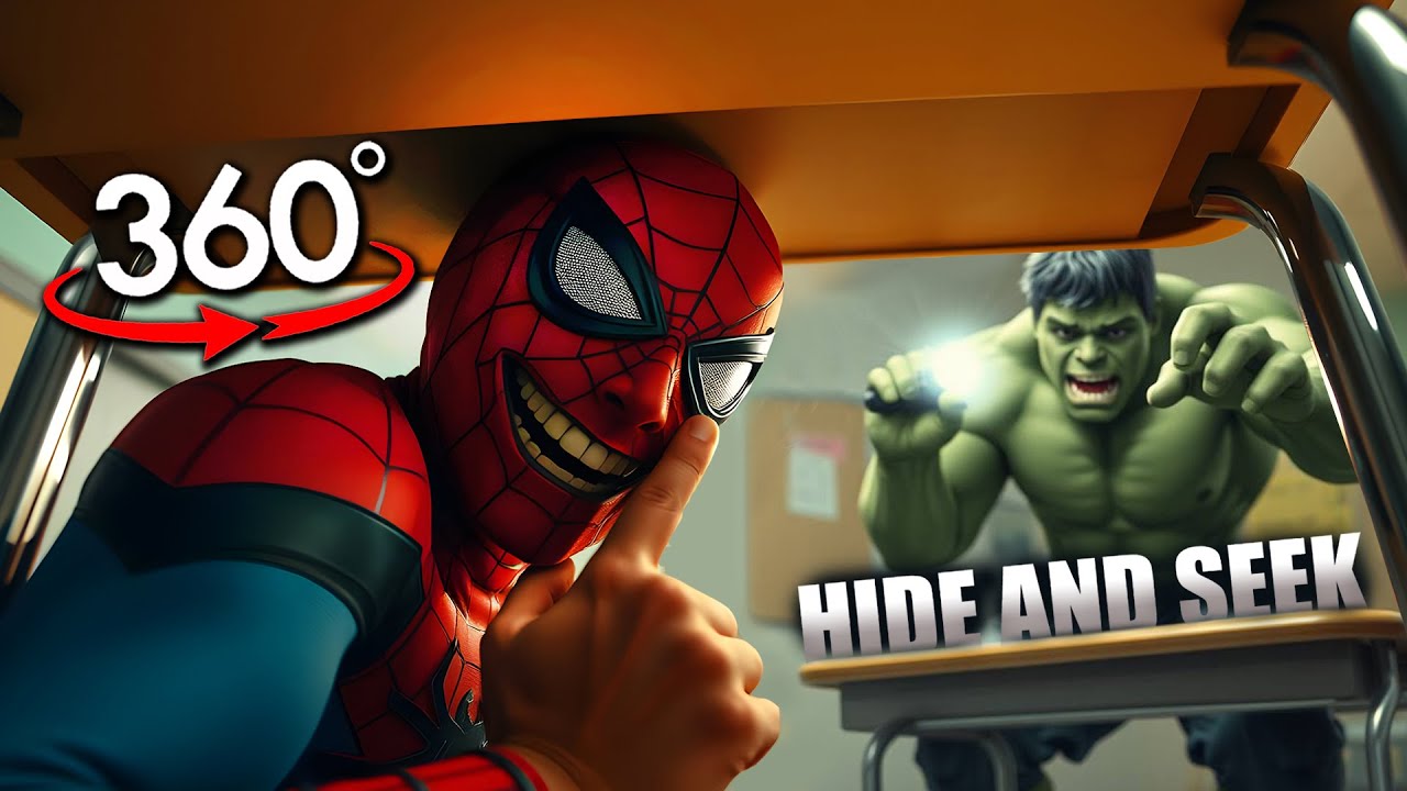 360° VR HORROR HIDE AND SEEK CHALLENGE - YouTube