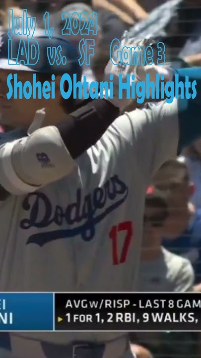 【MLB 海外の反応】LAD vs SF 第3戦 大谷翔平 第2打席 #shorts #shoheiohtani #dodgers - YouTube