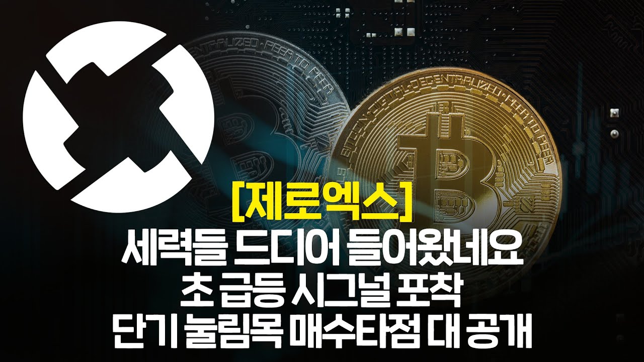이번 반등랠리의 주인공인 제로엑스 이 신호만 지켜주만 앞으로 대 폭등 무조건 나옵니다 제로엑스코인분석 제로엑스차트 제로