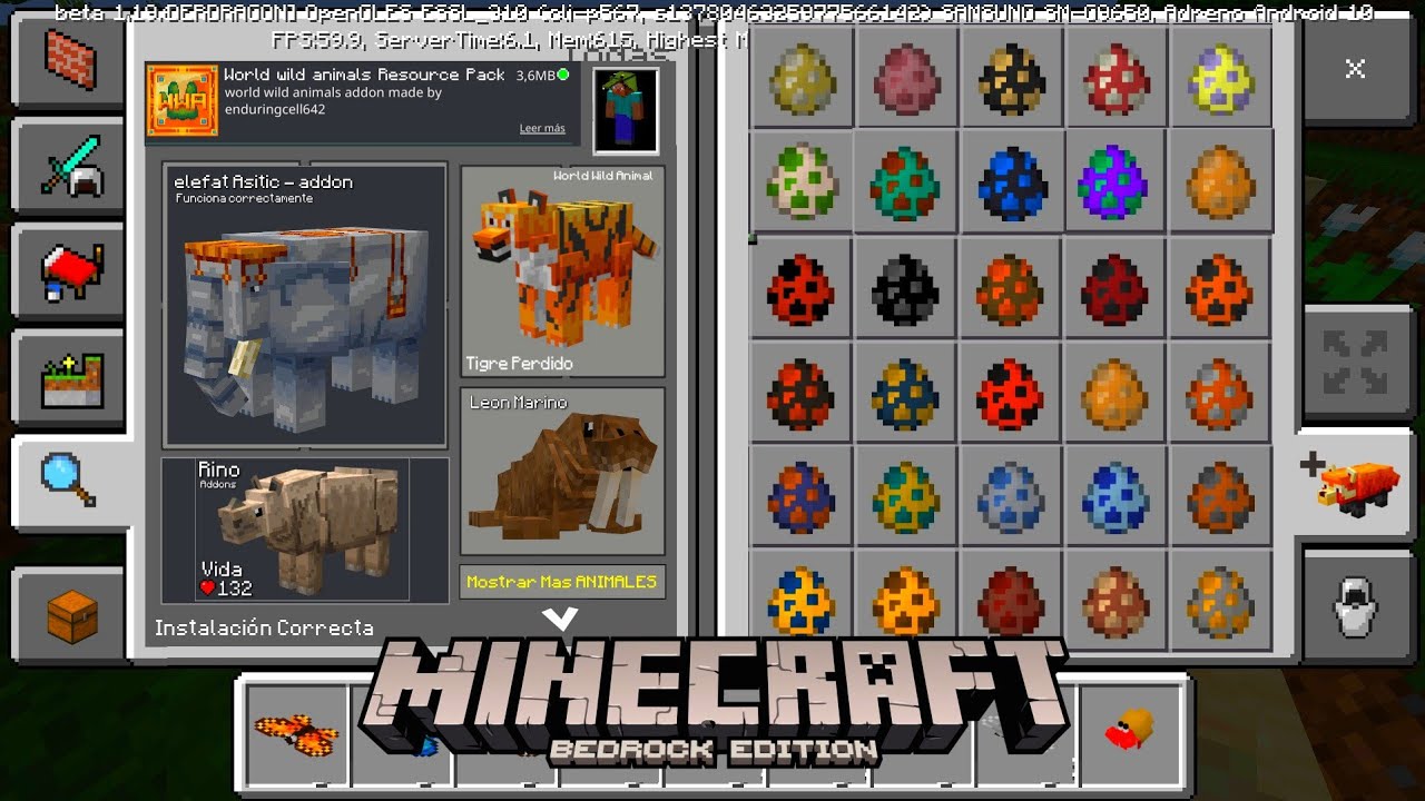 MAS DE 200 NUEVOS ANIMALES Y BIOMAS EN MINECRAFT PE - Addon world wild ...